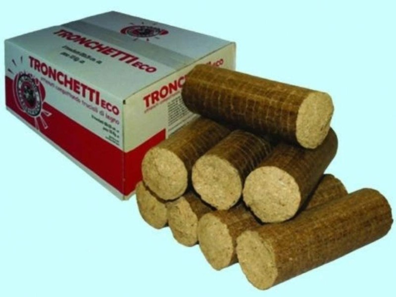 Tronchetti Ceppi Eco Brik In Segatura Pressata Per Caminetti Cf.8 Pz ...