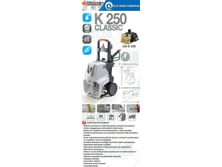 COMET K250 CLASSIC 11/210 idropulitrice acqua fredda professionale 210 ...