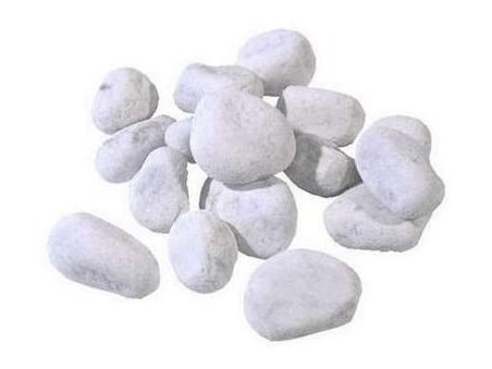 Metroquadrocasa Ciottoli di marmo Bianco Carrara in sacchi sassi ...